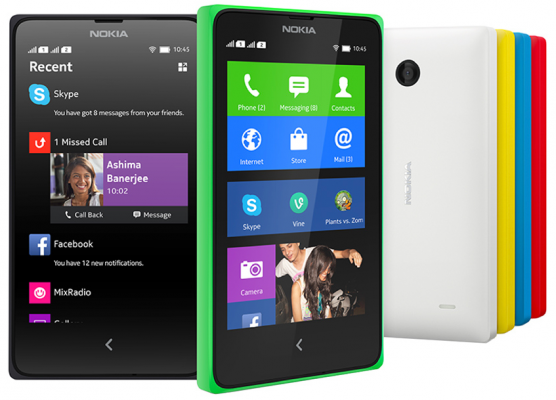 Nokia X, Nokia X+ e Nokia XL: ufficiali i primi smartphone Android di ...
