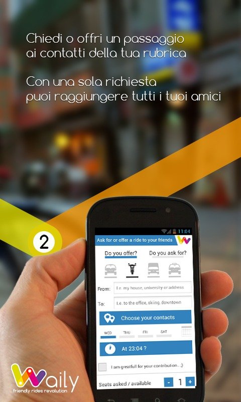 App Nursery: Waily, passaggi tra amici su Android