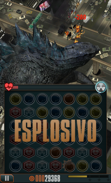 Godzilla - Smash3: il mostro giapponese in un match3 per Android