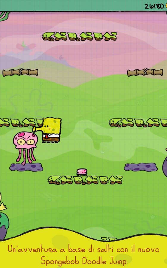 Doodle Jump Spongebob, solo per oggi gratis su Amazon App-Shop