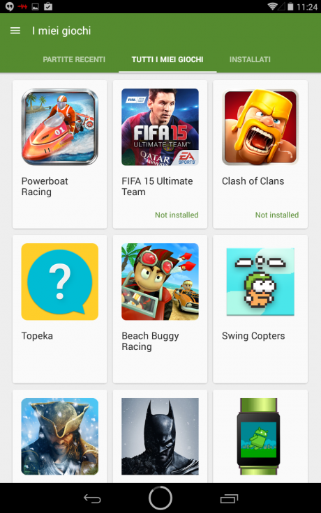 Google Play Games si aggiorna in stile Material Design (Download APK)