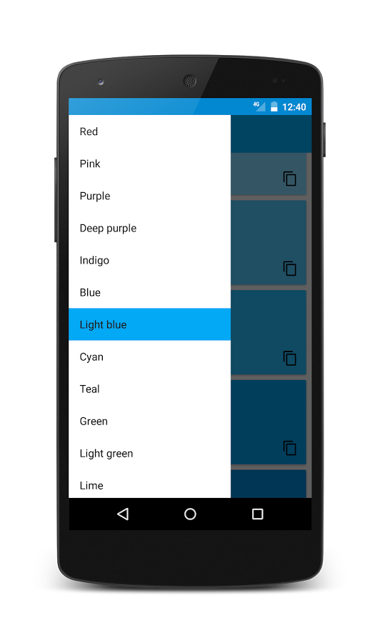 Material Design Color Palettes: scegliere i colori per la propria app