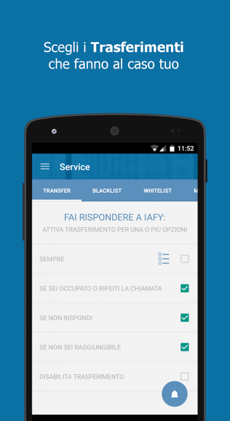 Segreteria Telefonica - IAFY è l'app che vi aiuta con le chiamate