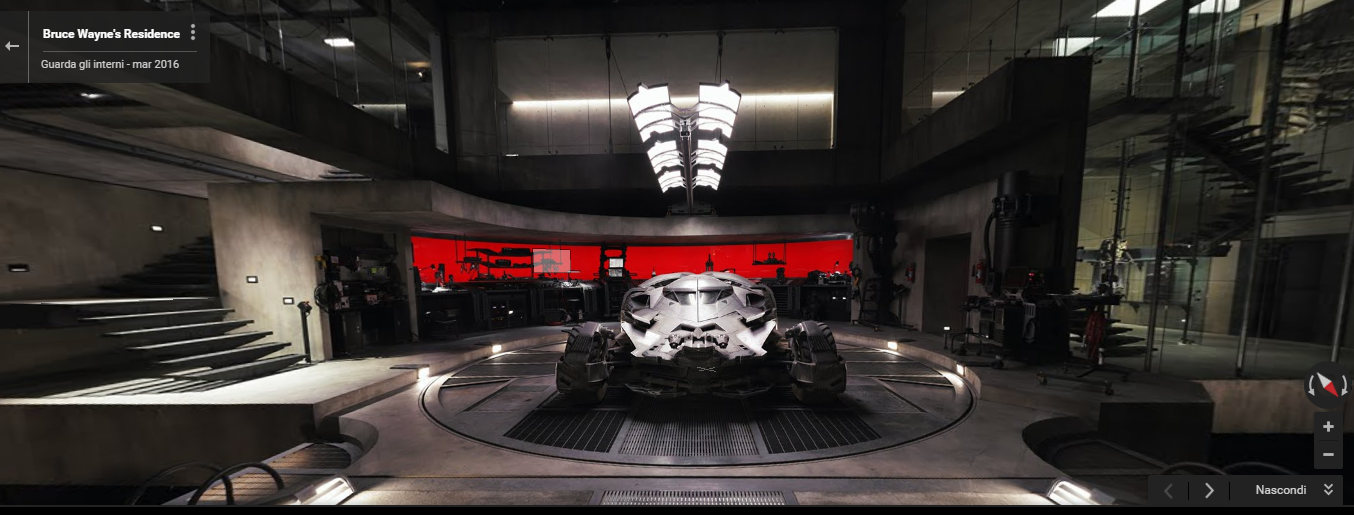 Street View ci porta nella residenza di Bruce Wayne