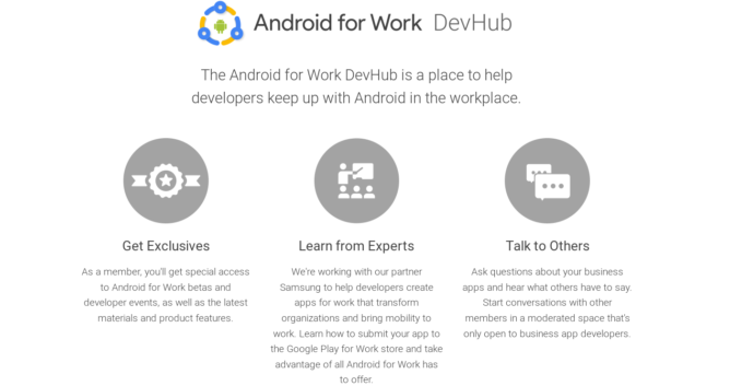 Google lancia Android For Work DevHub: ecco cos'è