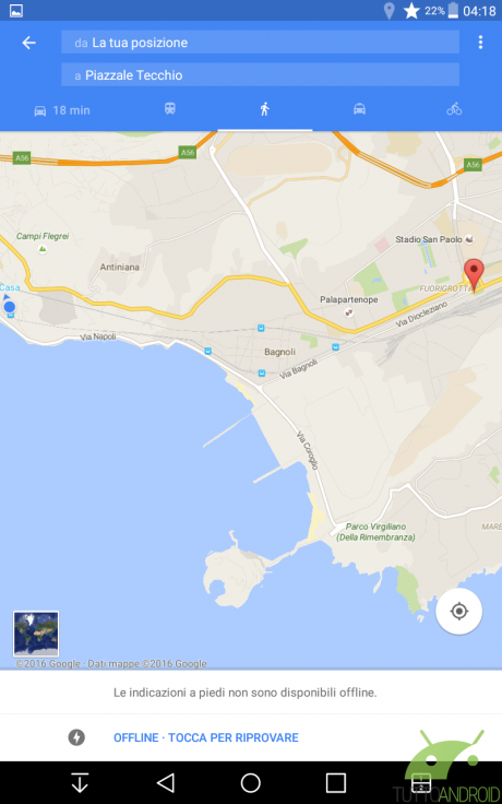 Come usare Google Maps offline, anche come navigatore, su Android