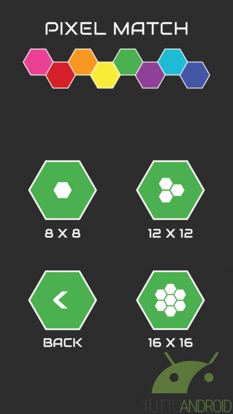 Pixel Match è un puzzle game minimale basato sull'abbinamento dei colori