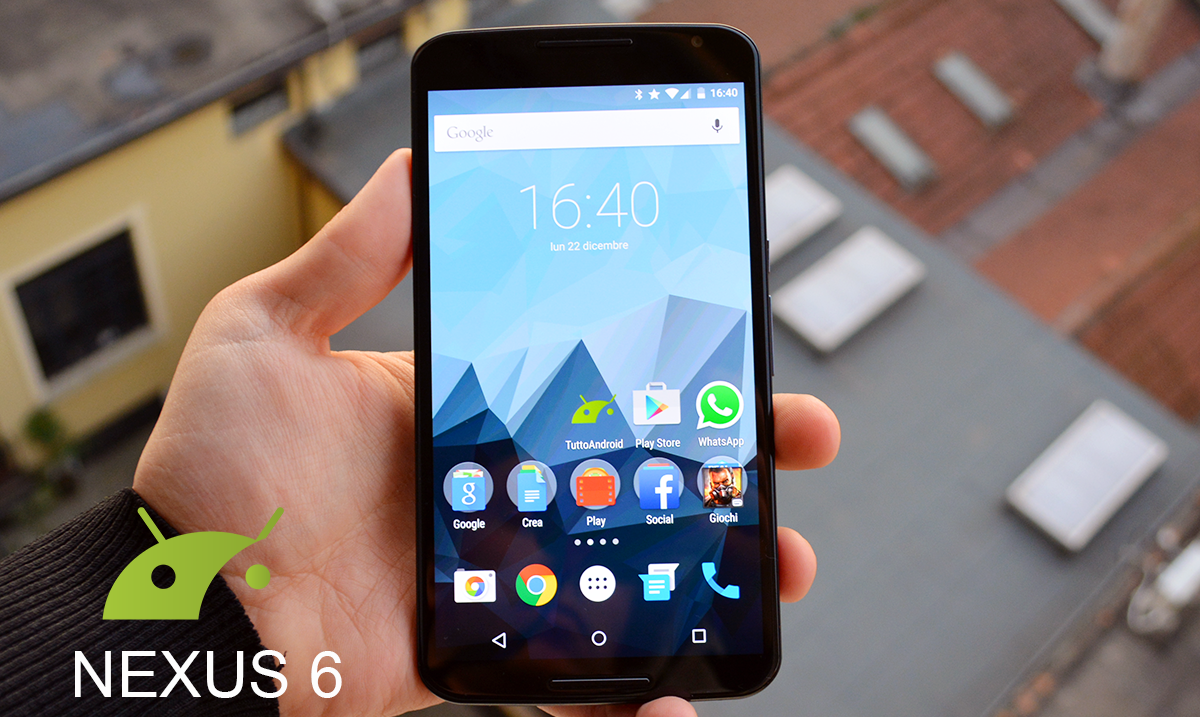 Nitrogen OS porta Android 7.1 Nougat su Nexus 6