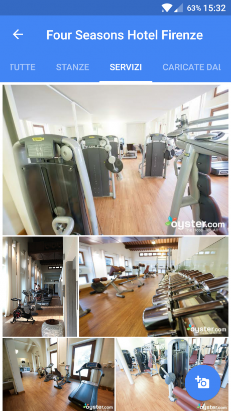 Google Maps dedica una scheda alle foto dei servizi negli hotel