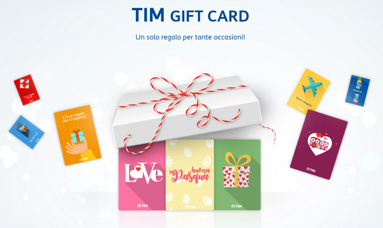 TIM Gift Card vi permette di regalare 3 GB di Internet a 2,99 Euro