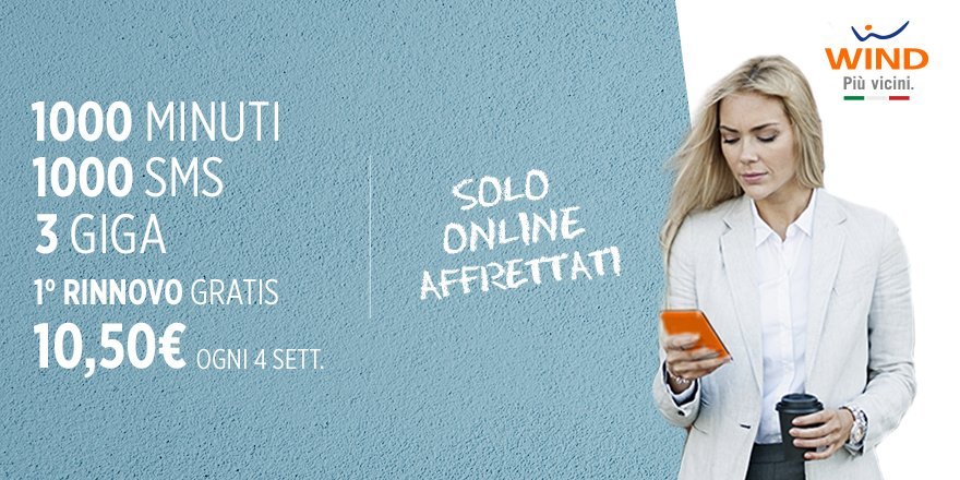Ecco come attivare la nuova offerta Wind All Inclusive 1000 Online Edition