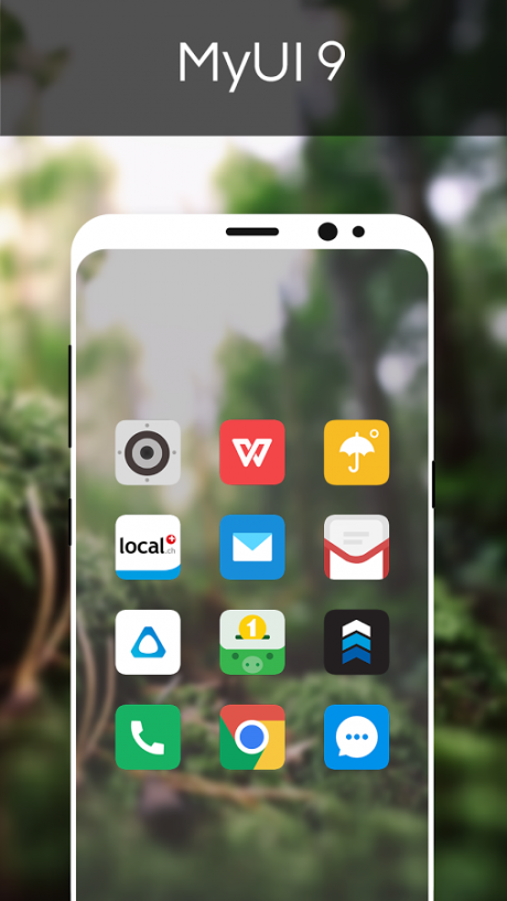 MyUI 9 - Icon Pack offre 3500 icone e il supporto per Muzei Live Wallpaper
