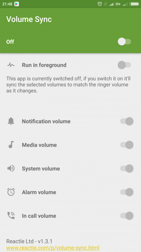 VolumeSync - Sync your volume permette di sincronizzare i volumi dello ...