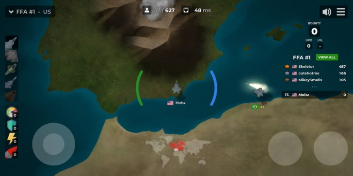 Airmash, un gioco di combattimento aereo in HTML5 per smartphone e PC