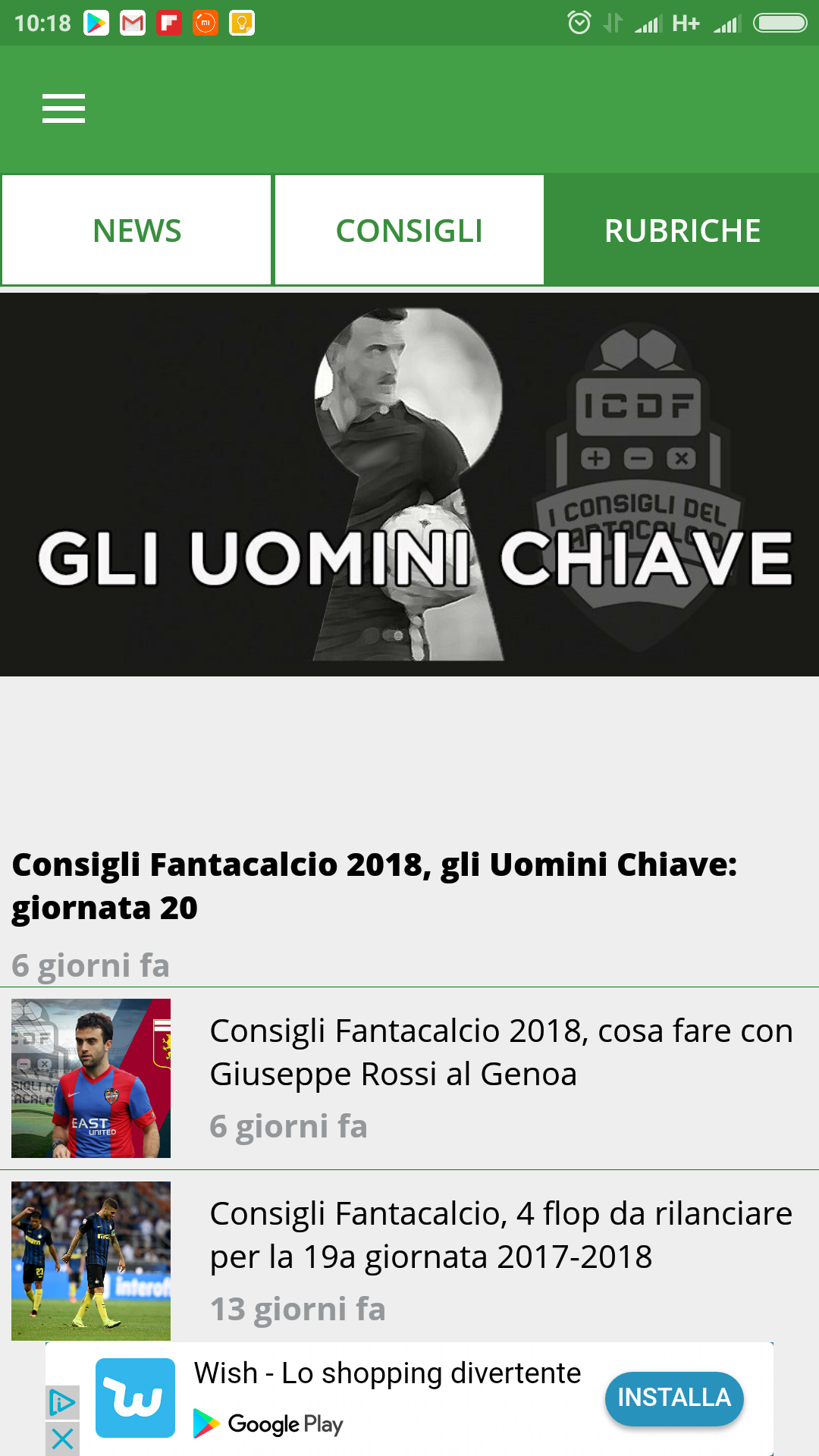 Consigli Fantacalcio Icdf Offre I Suggerimenti Degli Esperti