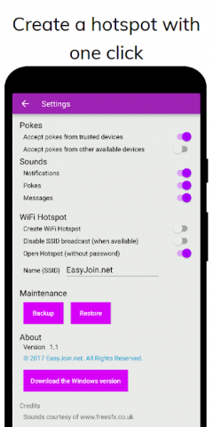 EasyJoin Pro permette di trasferire file e cartelle al PC e altri dispositivi via Wi-Fi privato