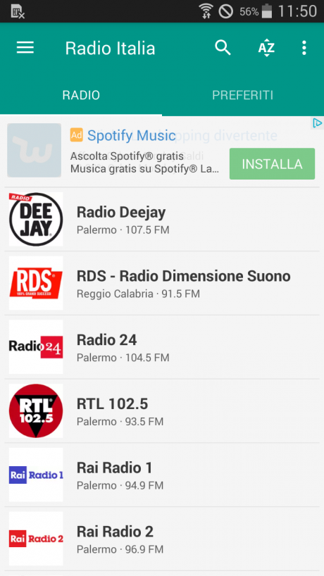 L'app Radio Italia FM permette di ascoltare le radio italiane in ...