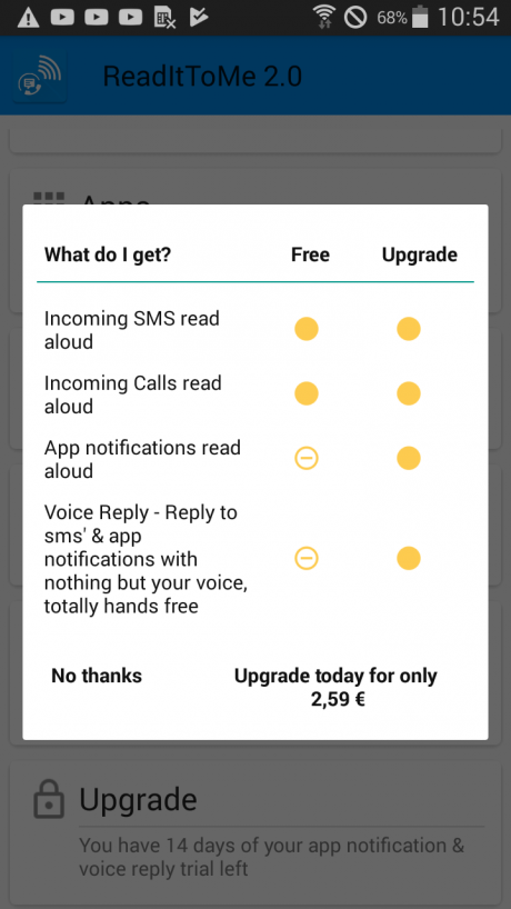 ReadItToMe legge SMS, notifiche, messaggi delle app e permette di rispondere vocalmente