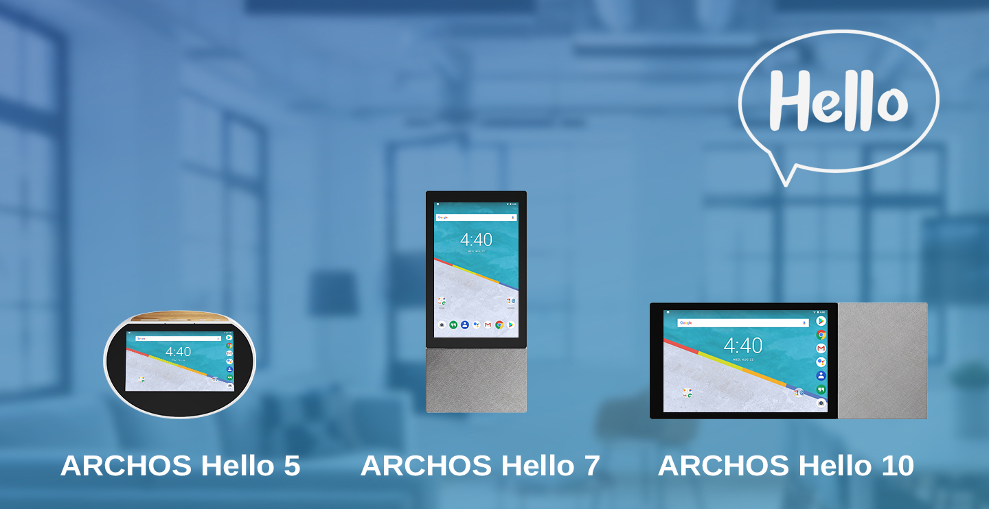 ARCHOS presenta i nuovi speaker intelligenti ARCHOS Hello 5, 7 e 10
