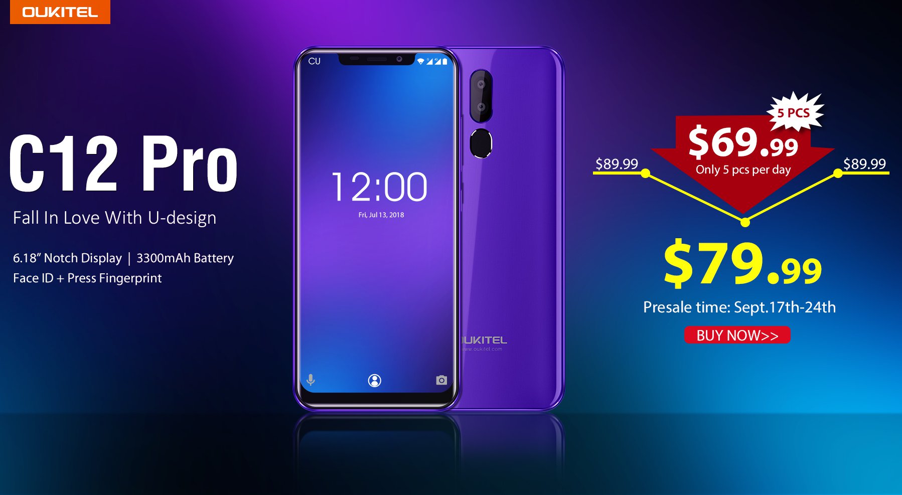 OUKITEL C12 Pro è in vendita su Gearbest e DX a 60 euro