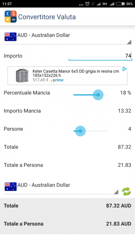 L'app Convertitore Valuta permette di convertire 149 valute e calcolare ...