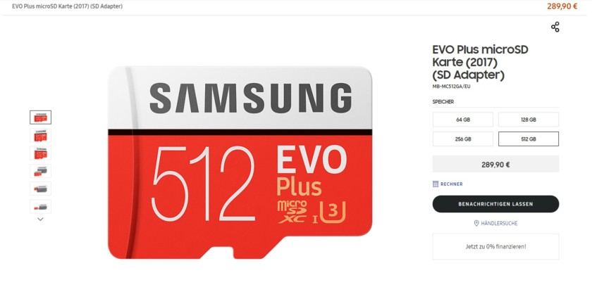 Samsung dà il via alla vendita della microSD EVO Plus da 512 GB a 289 ...
