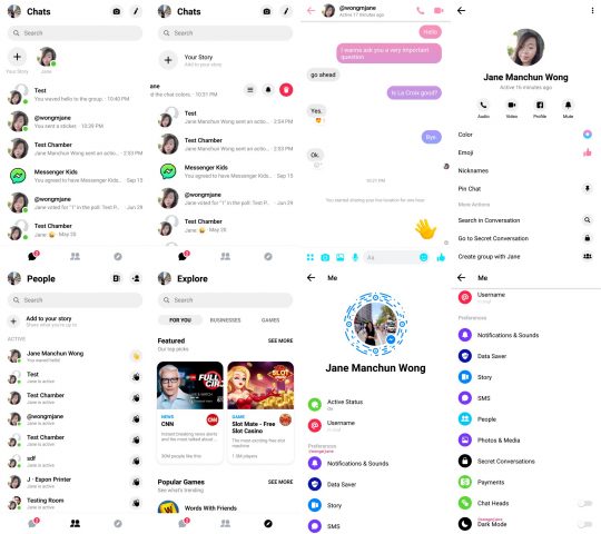 Facebook Messenger testa i comandi vocali e una nuova UI con modalità scura
