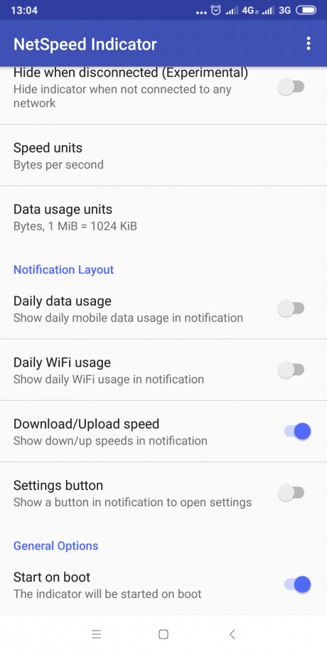 NetSpeed Indicator mostra la velocità della connessione internet nella barra di stato