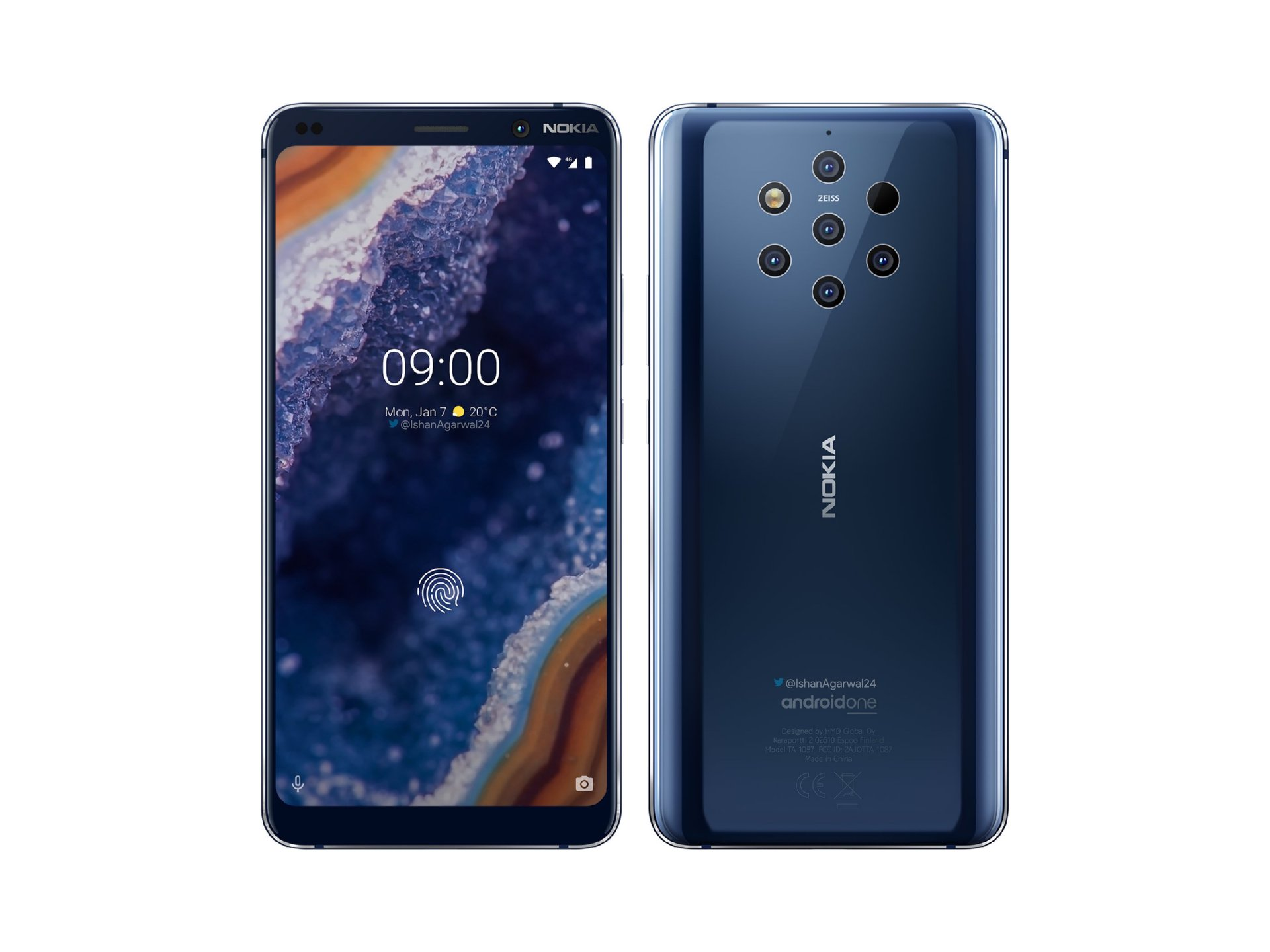 Nuovi render mostrano Nokia 9 PureView da diverse angolazioni, e al MWC ...