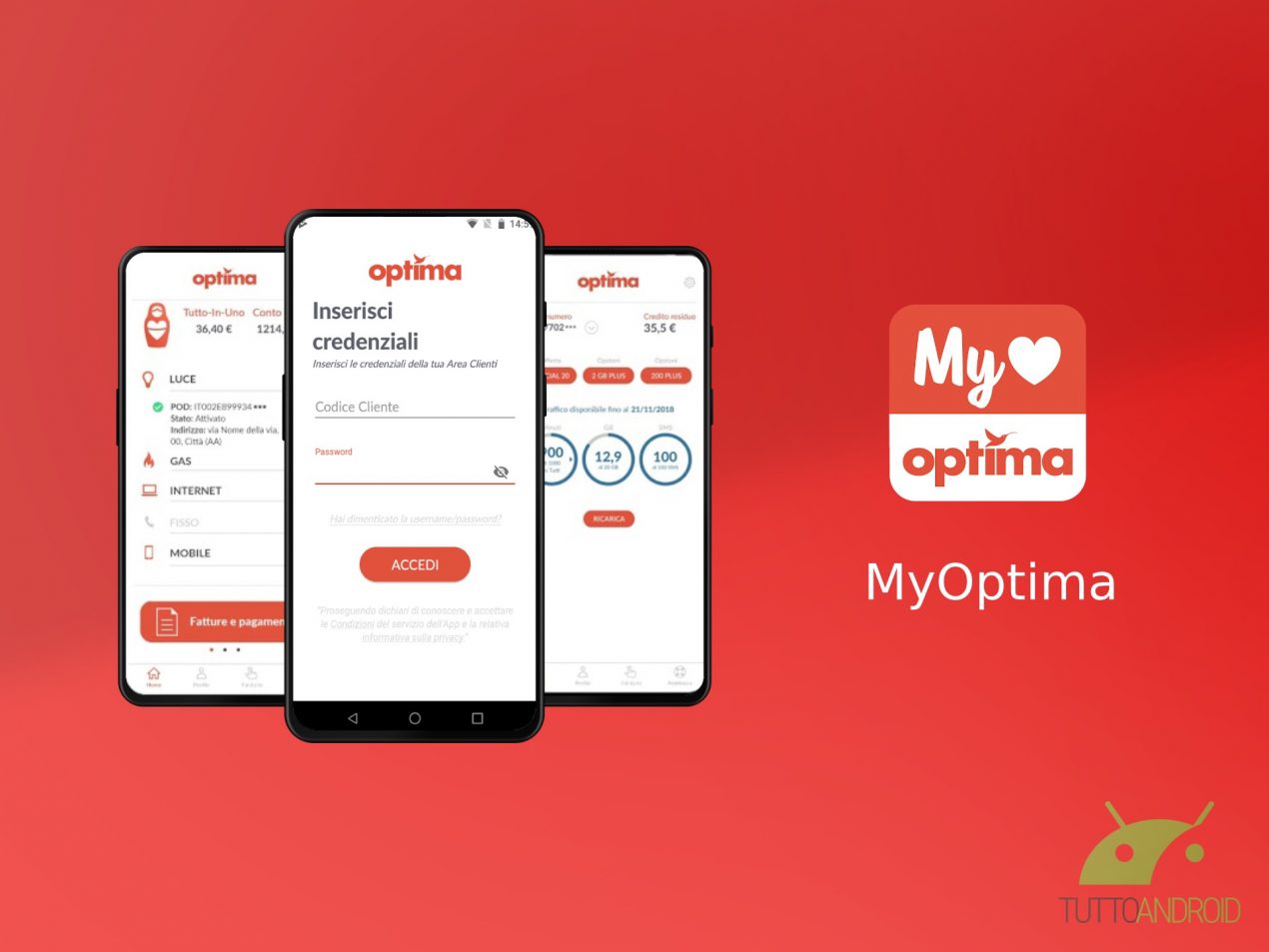 MyOptima permette di gestire le utenze Optima e ottenere supporto in un ...