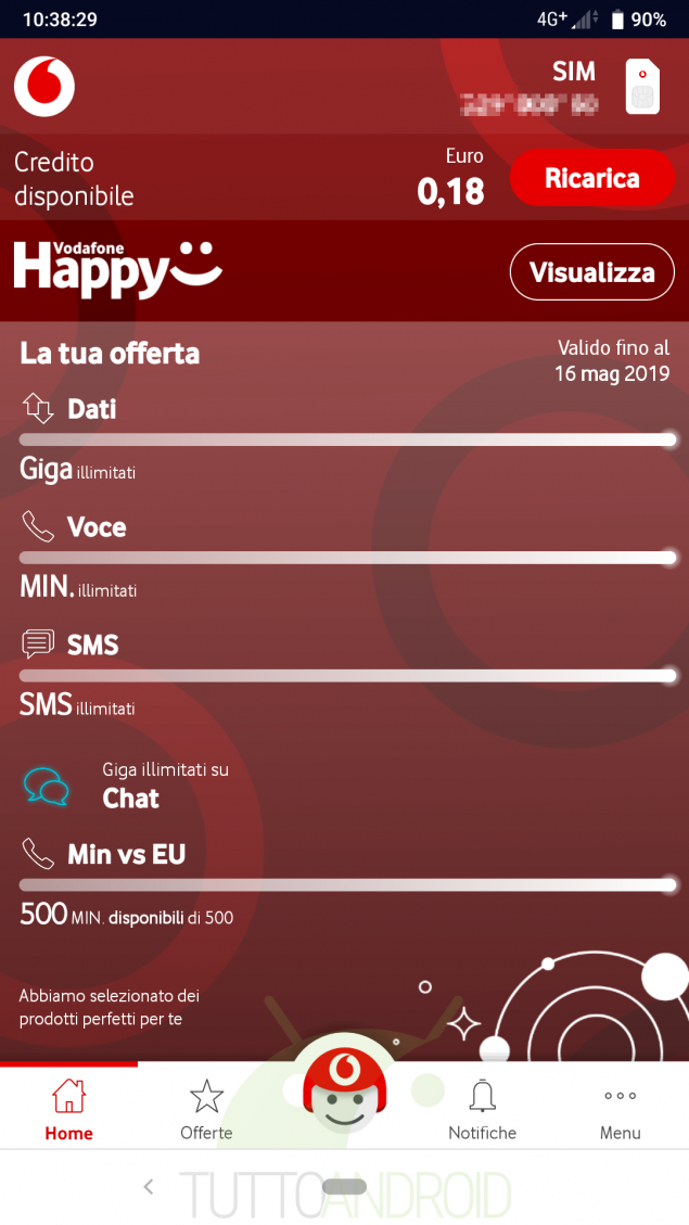 L'app MyVodafone si aggiorna con una nuova interfaccia: ecco com'è ...