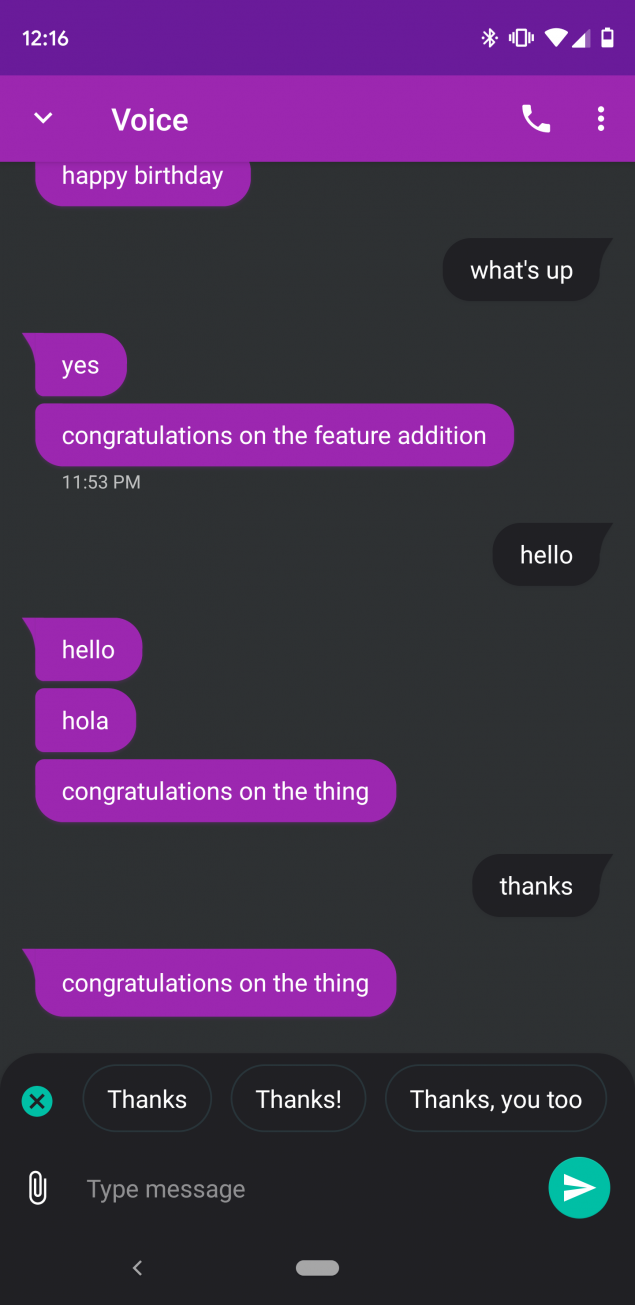 Pulse SMS v4.8 beta aggiunge il supporto alle risposte intelligenti