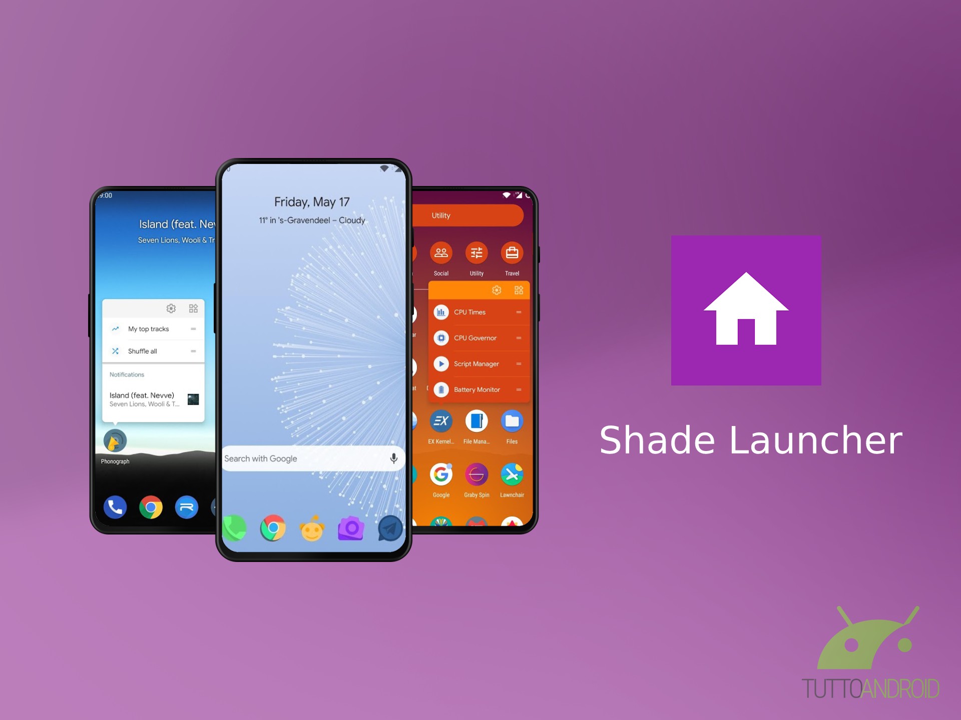 Shade Launcher offre un'interfaccia efficiente focalizzata sulle ...