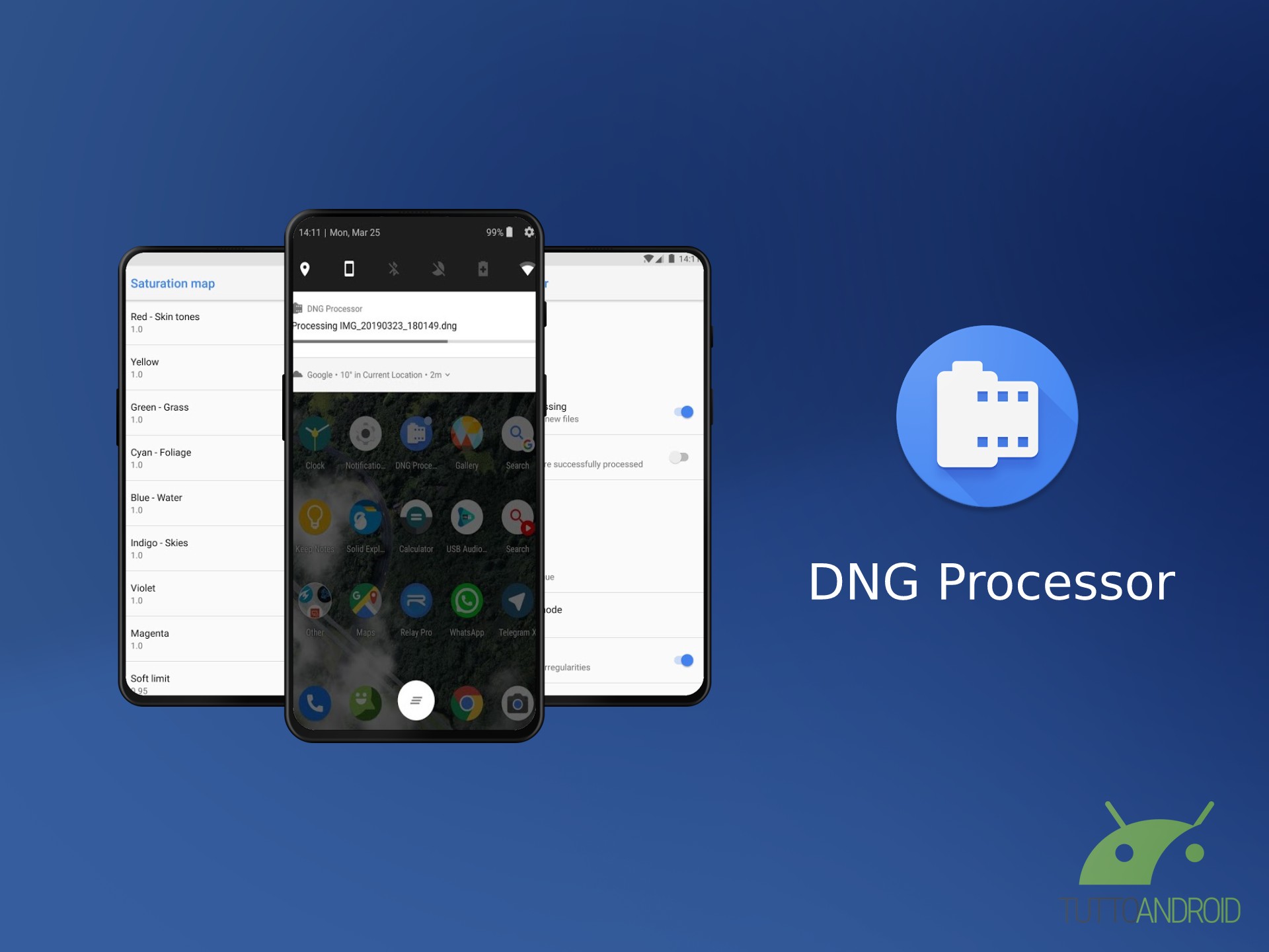 DNG Processor elabora in background le immagini RAW acquisite