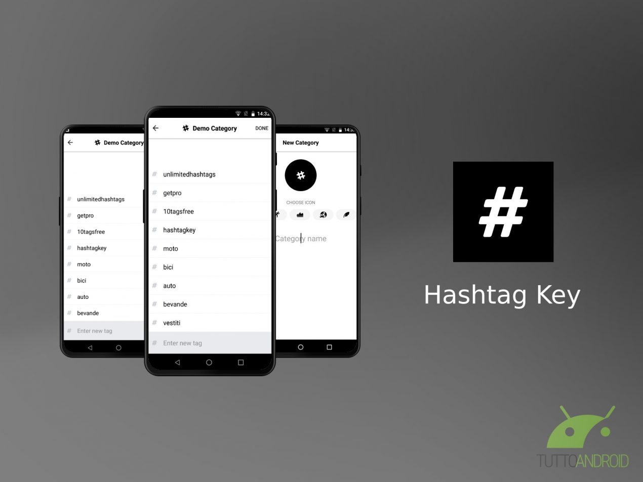 L'app Hashtag Key consente di gestire al meglio gli hashtag per i ...