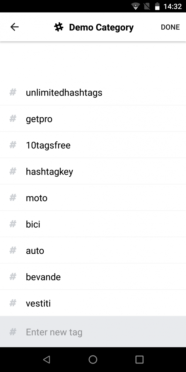 L'app Hashtag Key consente di gestire al meglio gli hashtag per i ...