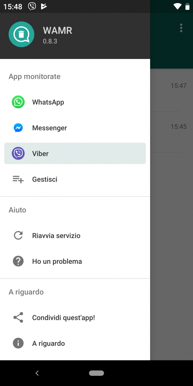 WAMR recupera testi e allegati dai messaggi eliminati di WhatsApp prima ...