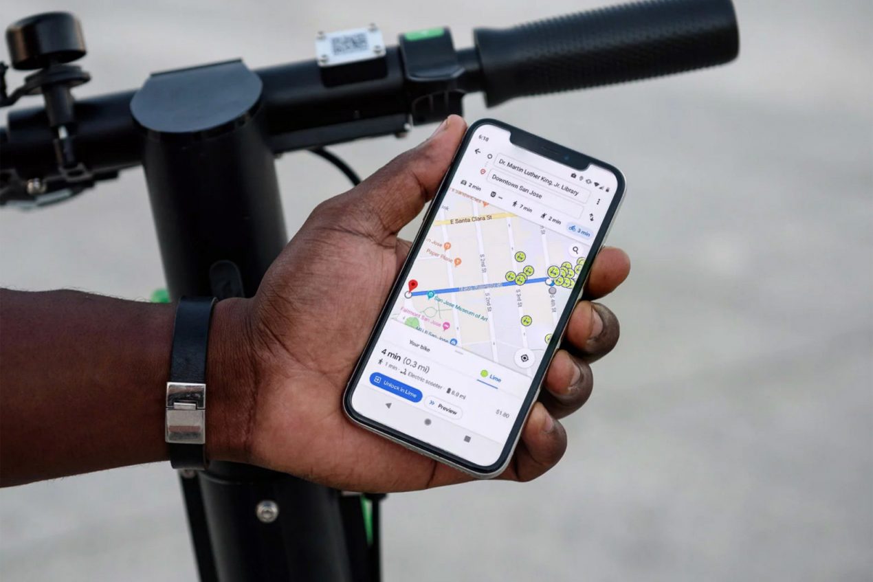 Google Maps rende più facile trovare e noleggiare scooter Lime