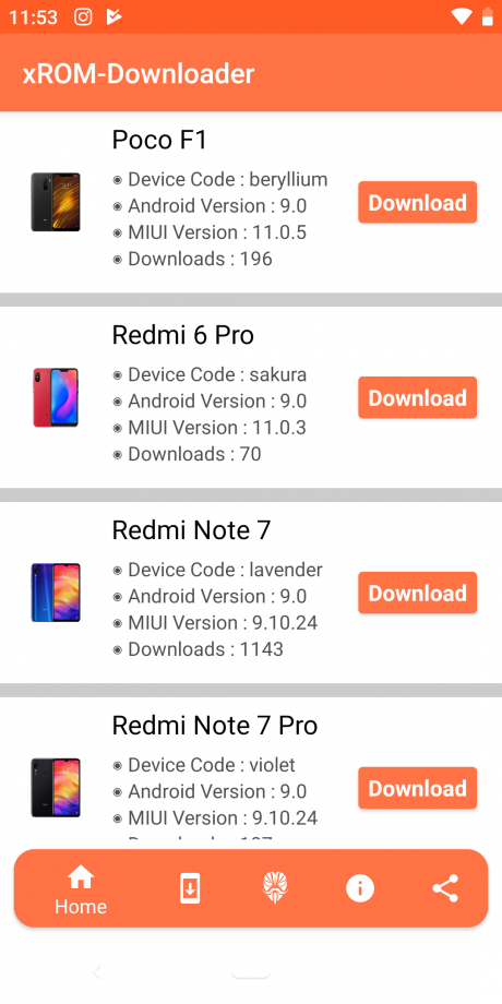 xROM-Downloader permette di scaricare comodamente tutte le ROM delle ...