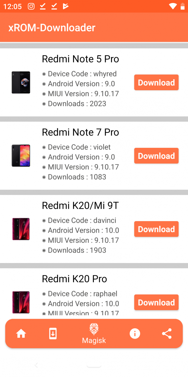 xROM-Downloader permette di scaricare comodamente tutte le ROM delle ...