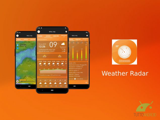 Weather Radar dà previsioni meteo dettagliate con avvisi e radar in ...