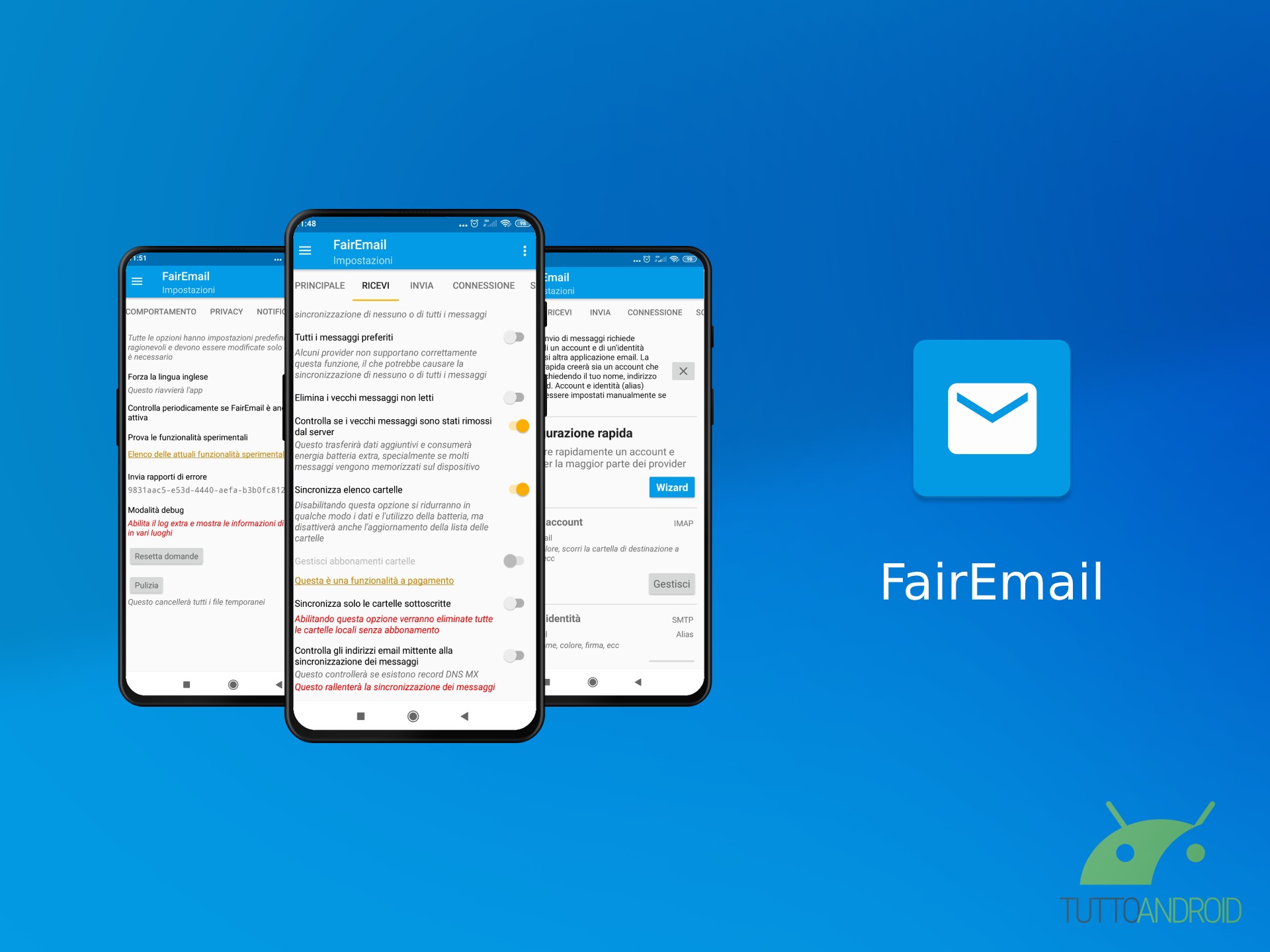 FairEmail è un client di posta con numerose funzionalità orientato alla ...