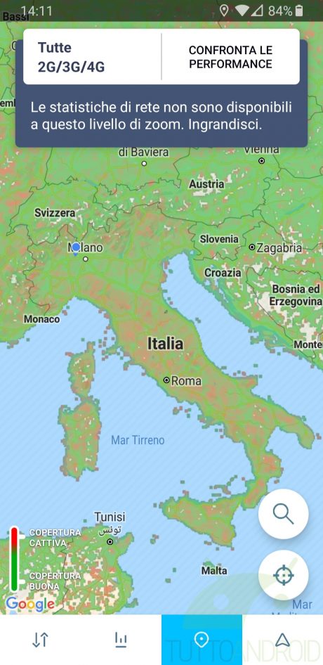 Come verificare la copertura delle reti mobili 2G, 3G, 4G, 4.5G e 5G