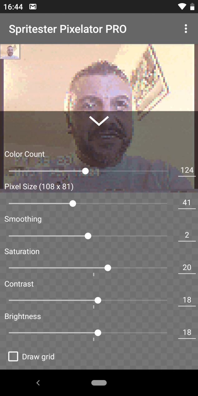 Spritester Pixelator PRO trasforma in pixel art qualsiasi immagine o foto