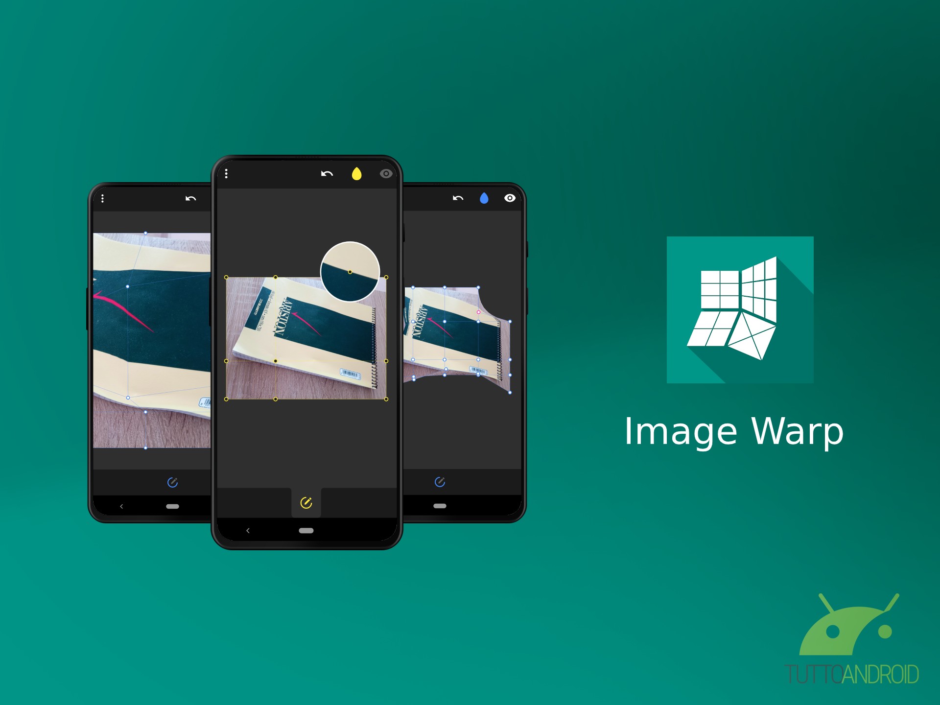Image Warp modifica immagini e foto in modo creativo