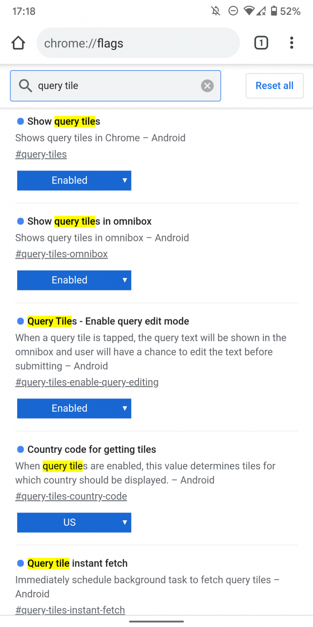 Query tiles è un nuovo sistema di ricerca su Google Chrome
