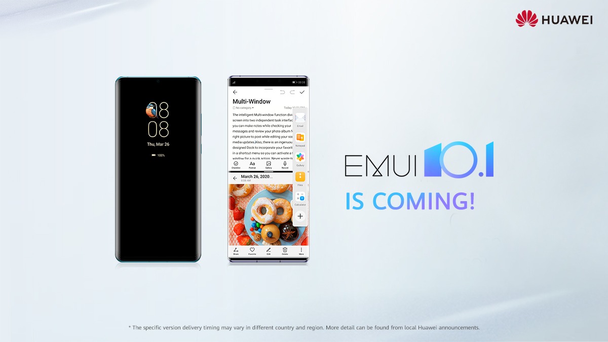 La roadmap completa del rilascio della EMUI 10.1 di Huawei
