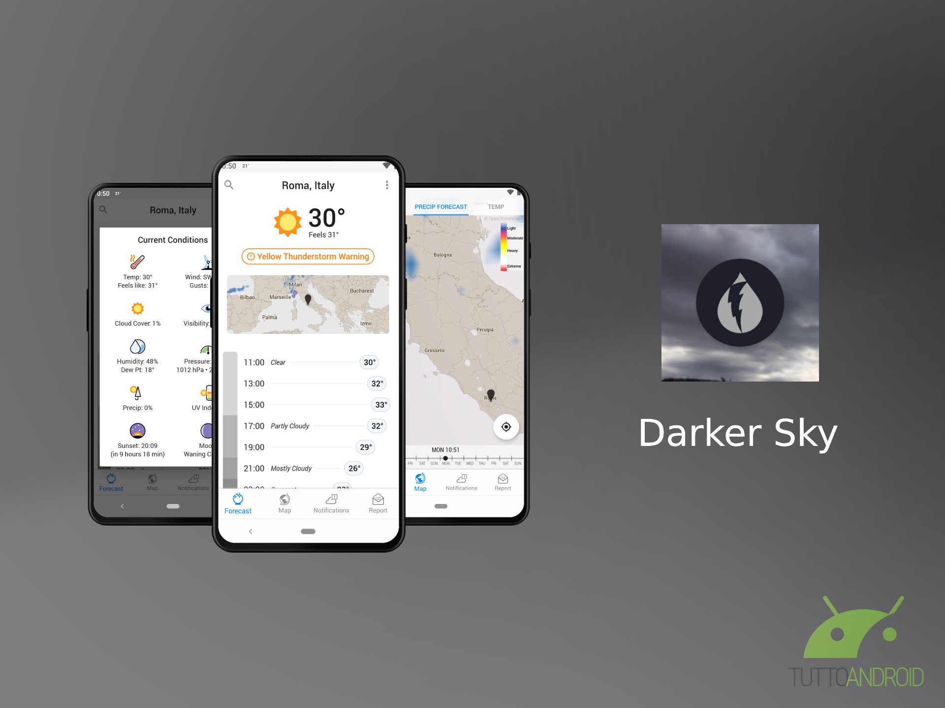 L'app Darker Sky riporta in vita Dark Sky su Android