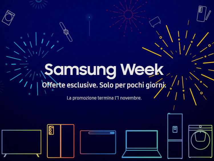 Al via la Samsung Week con offerte fino all'1 novembre