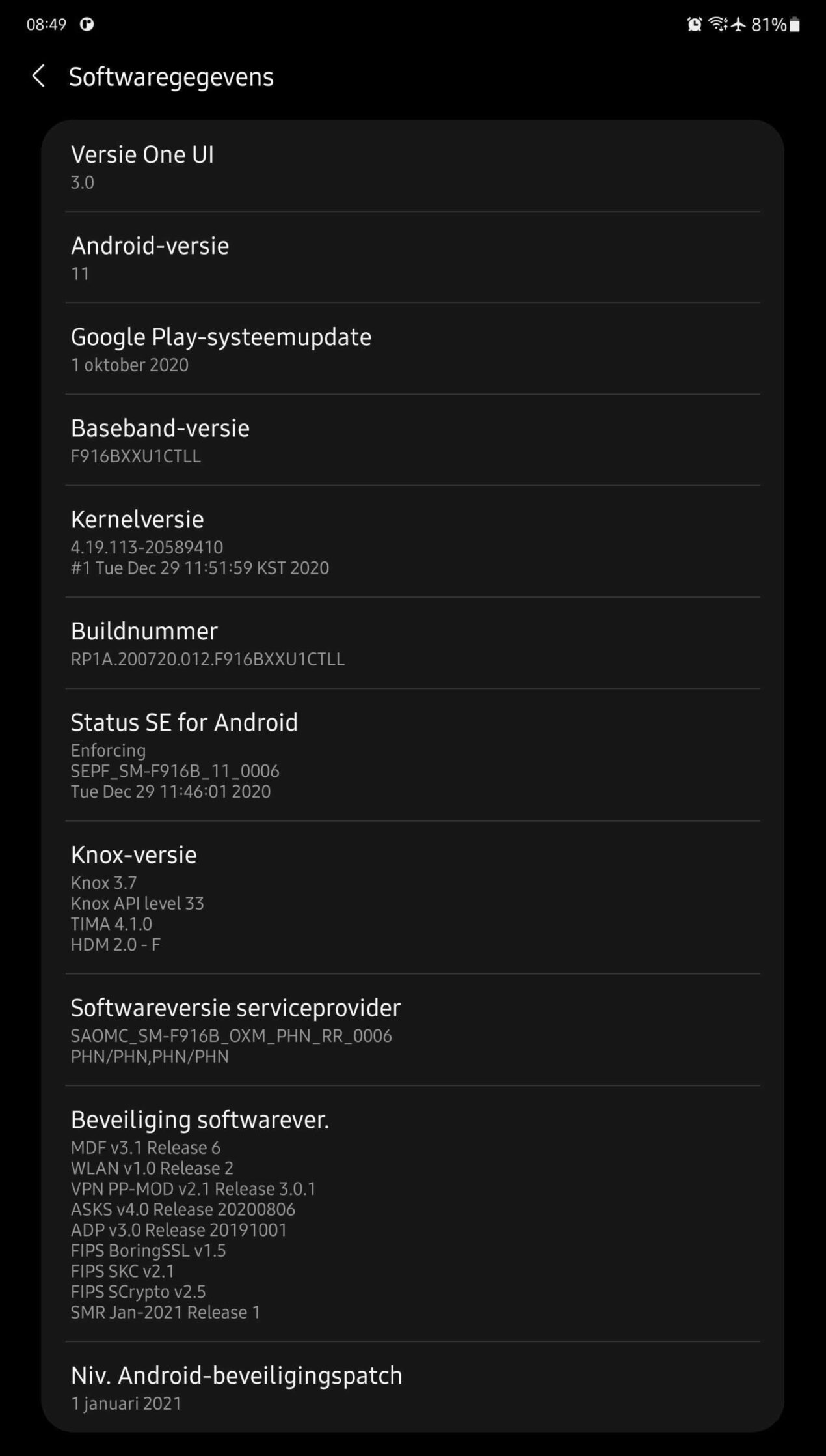 Android 11 e One UI 3.0 per Samsung Galaxy Z Fold2 e altri aggiornamenti